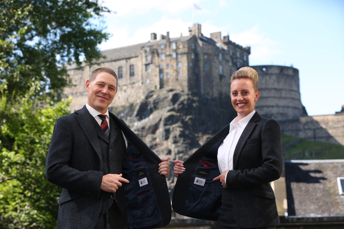 “Producer's coat” of many colours inspired Tattoo Harris Tweed